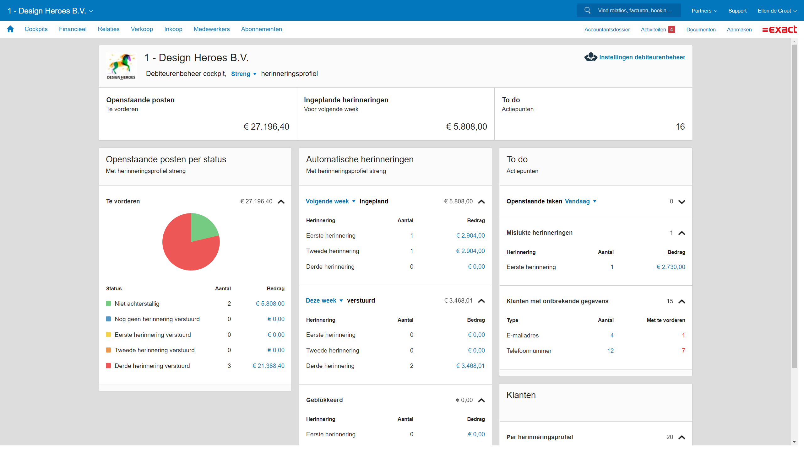 Exact introduceert oplossing voor debiteurenbeheer | Exact