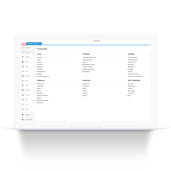 Exact Globe+. Innovatieve business software | Exact